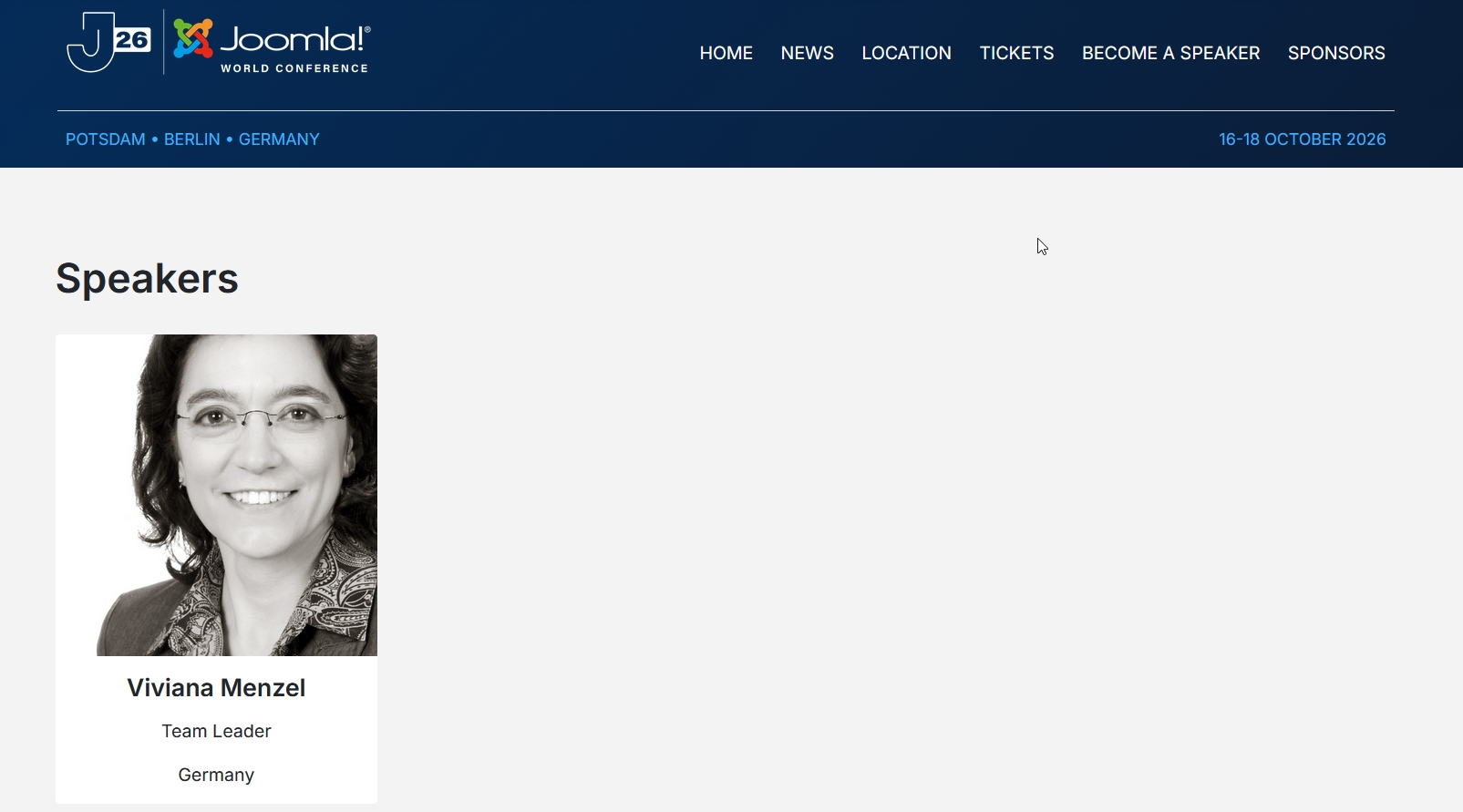 How to create a conference website with Joomla Core - Part 2 - The ...